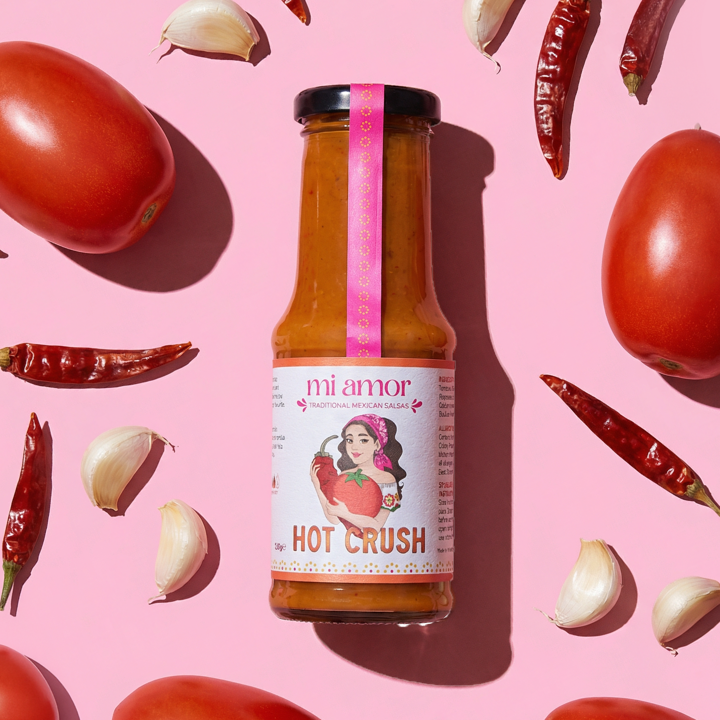 Hot Crush – Smoky Árbol Chilli Salsa perfect for Tacos – Mi Amor